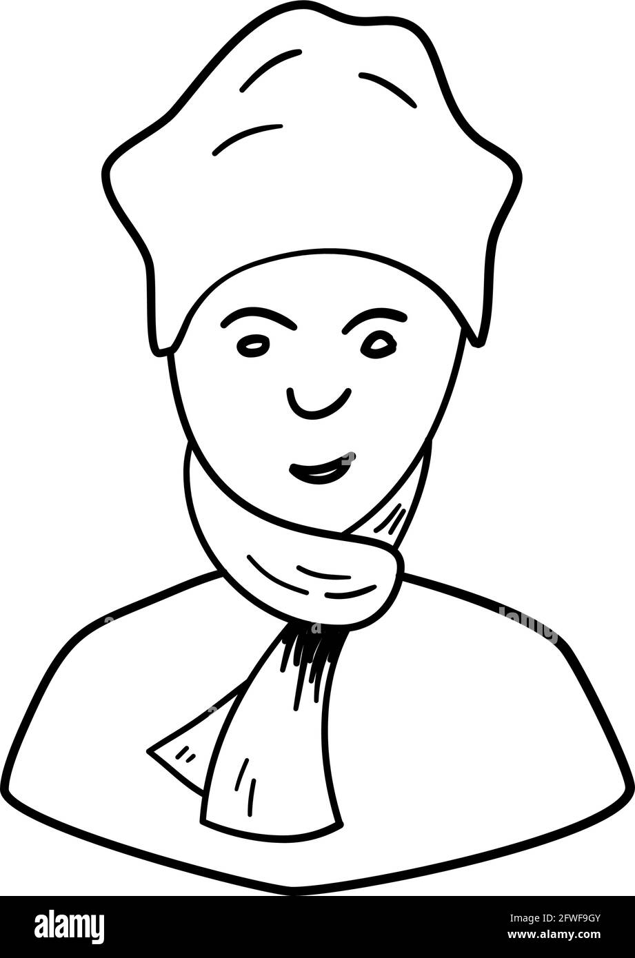 Poet Icon. Hand Drawn Sketch Design. Vector Illustration Stock Vector ...