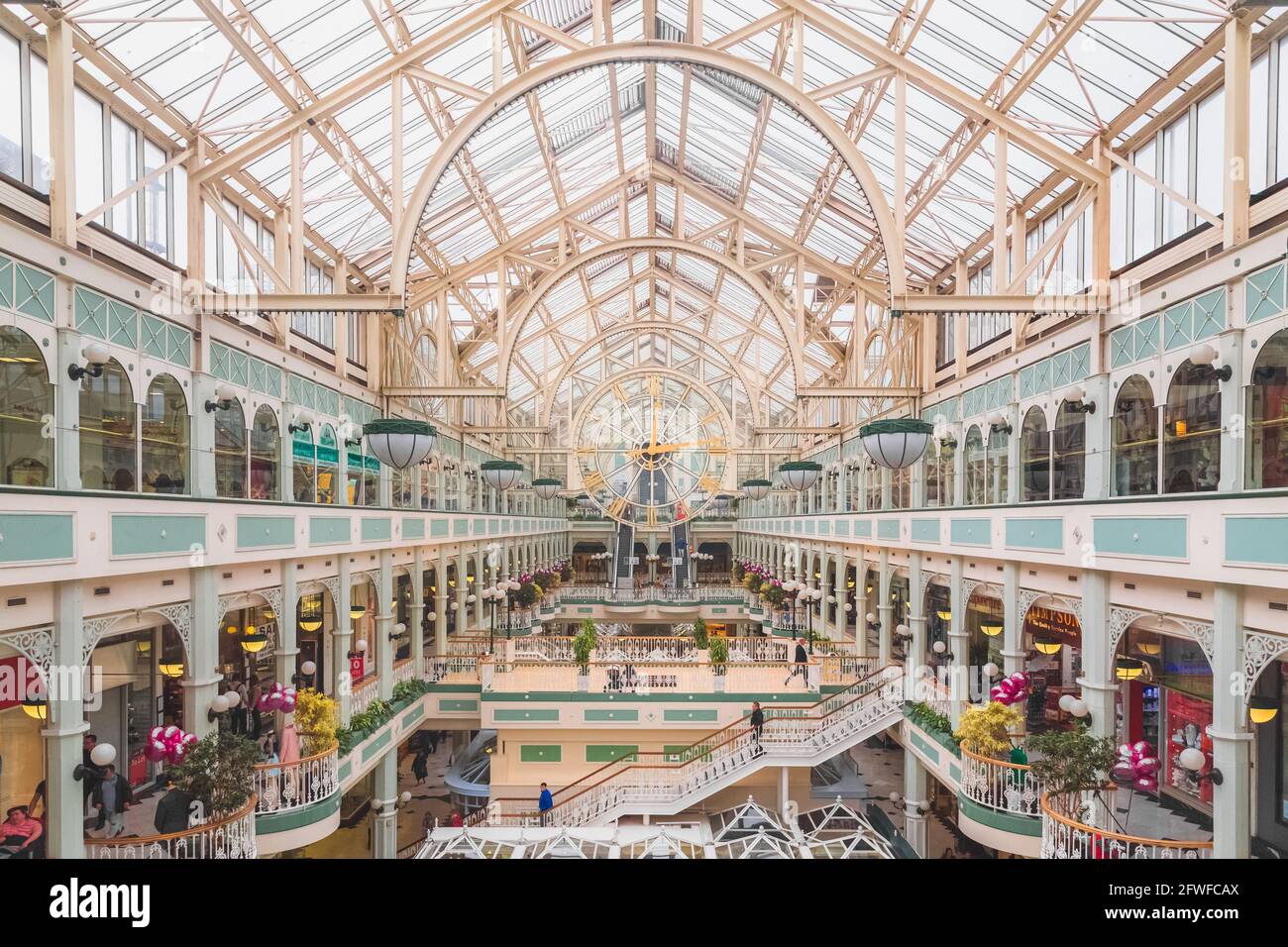 Dublin, Ireland - September 12 2016: Interior of Stephen's Green ...