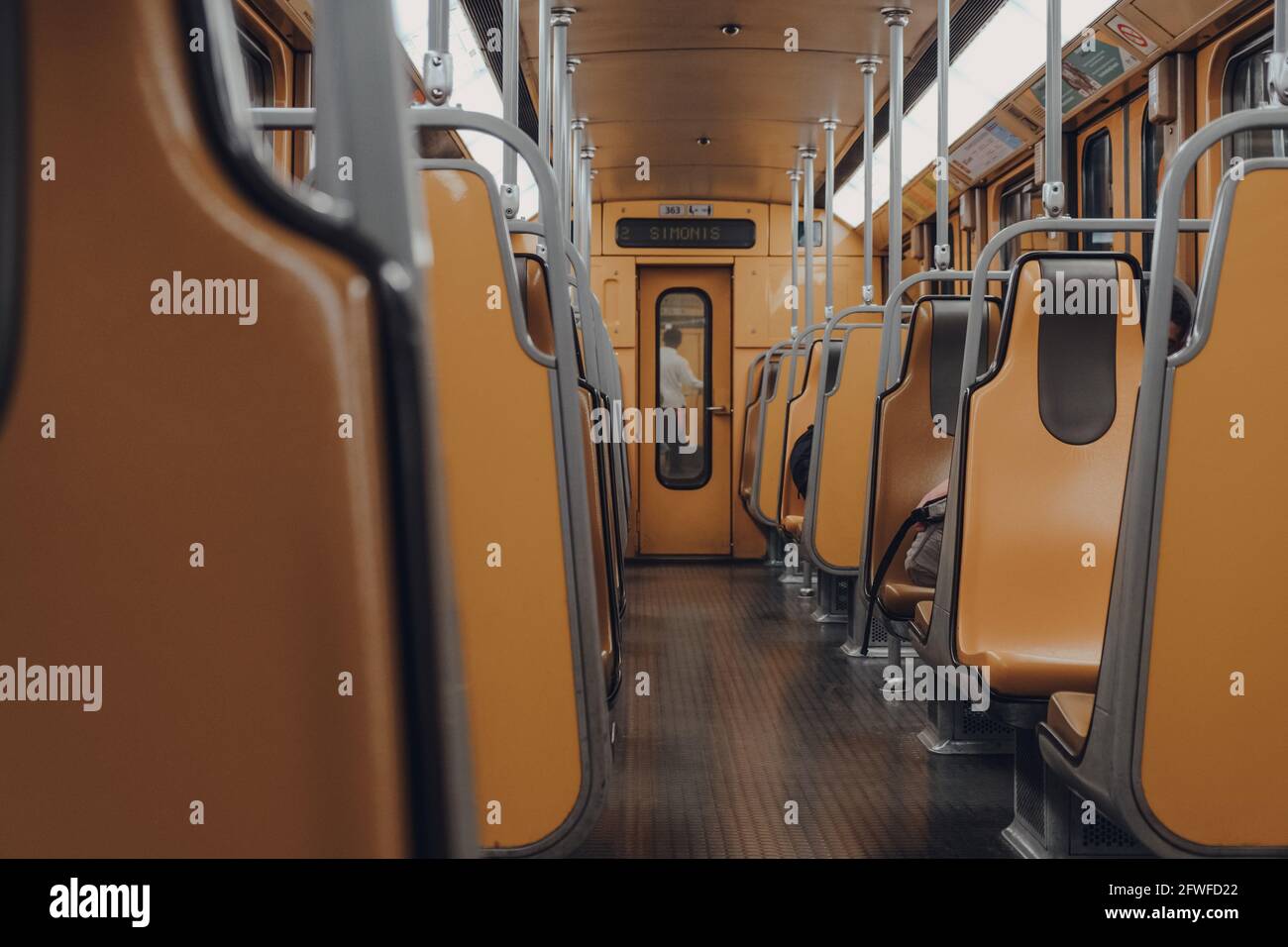 Brussels, Belgium - August 17, 2019: Interior of an empty Brussels ...