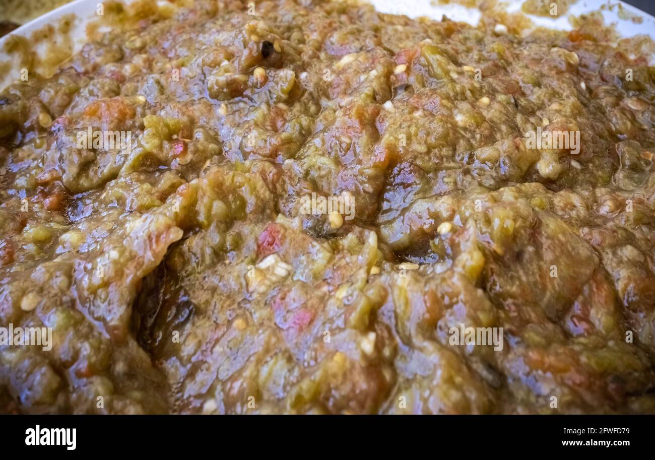 Pinjur - Balkan relish made from peppers, eggplant, tomatoes Stock ...