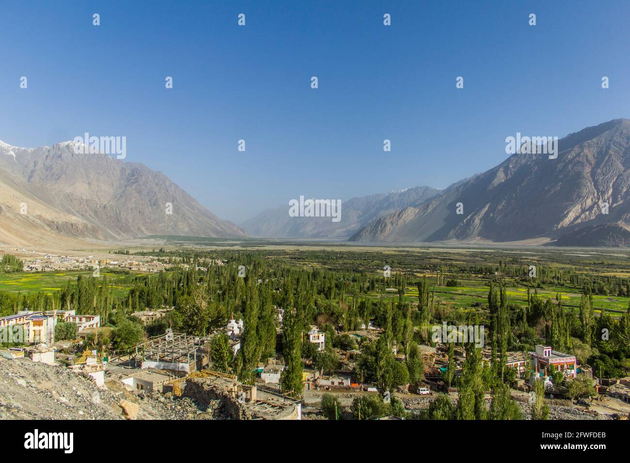 Various views of Diskit, Ladakh Stock Photo - Alamy