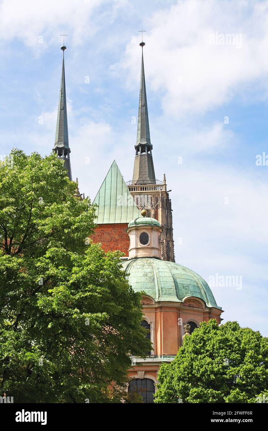The Cathedral of St. John the Baptist, in Wroclaw, Poland, seat of the Roman Catholic ...