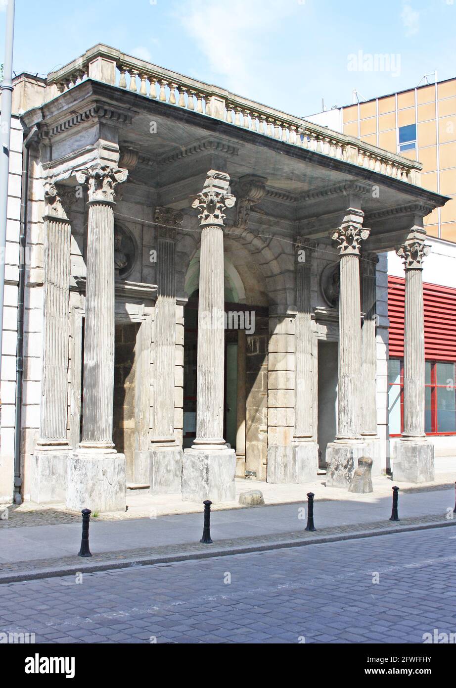 All that remains of the Hatzfeld Palace in Wroclaw, Poland, the former ...