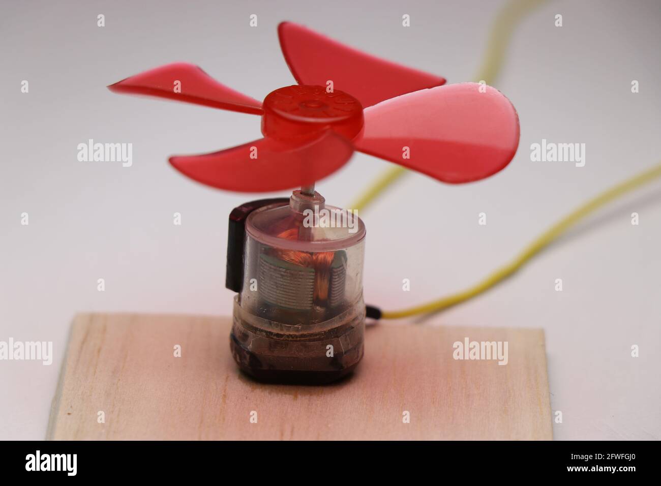 DC Motor which is very unique made of plastic body with fan blade ...