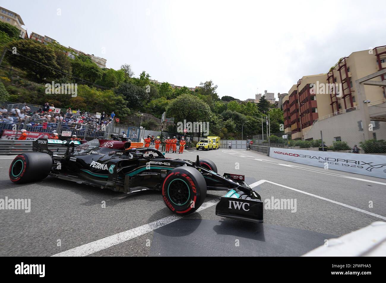 Monaco Ville, Monaco. 22nd May, 2021. Formula One team on the track in ...