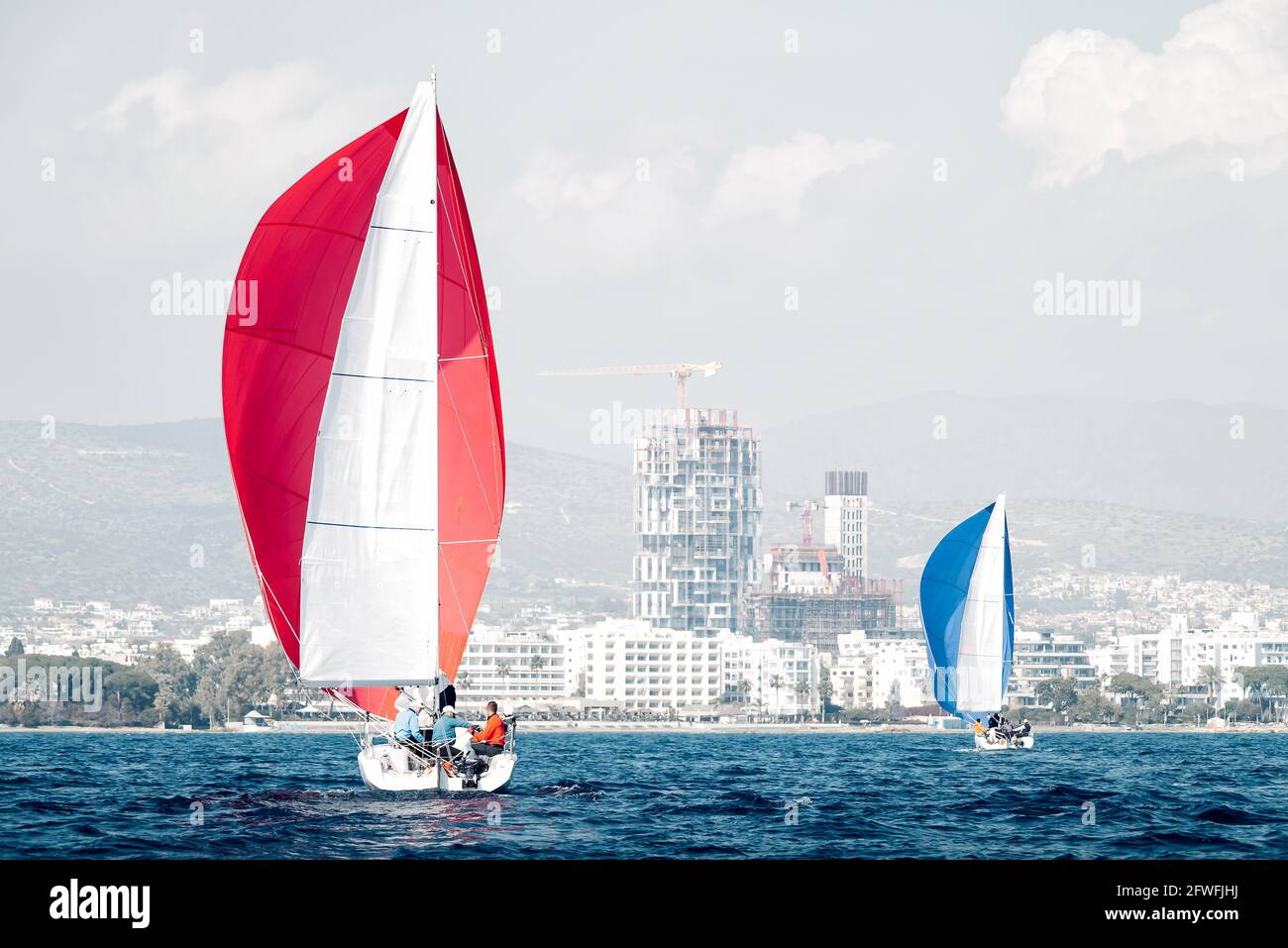 Gennaker sailing view hi-res stock photography and images - Alamy