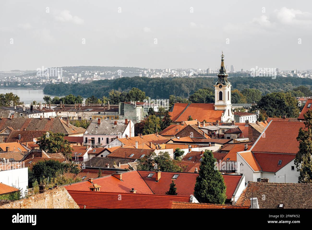 Danube river belgrade gardos hill zemun hi-res stock photography and ...
