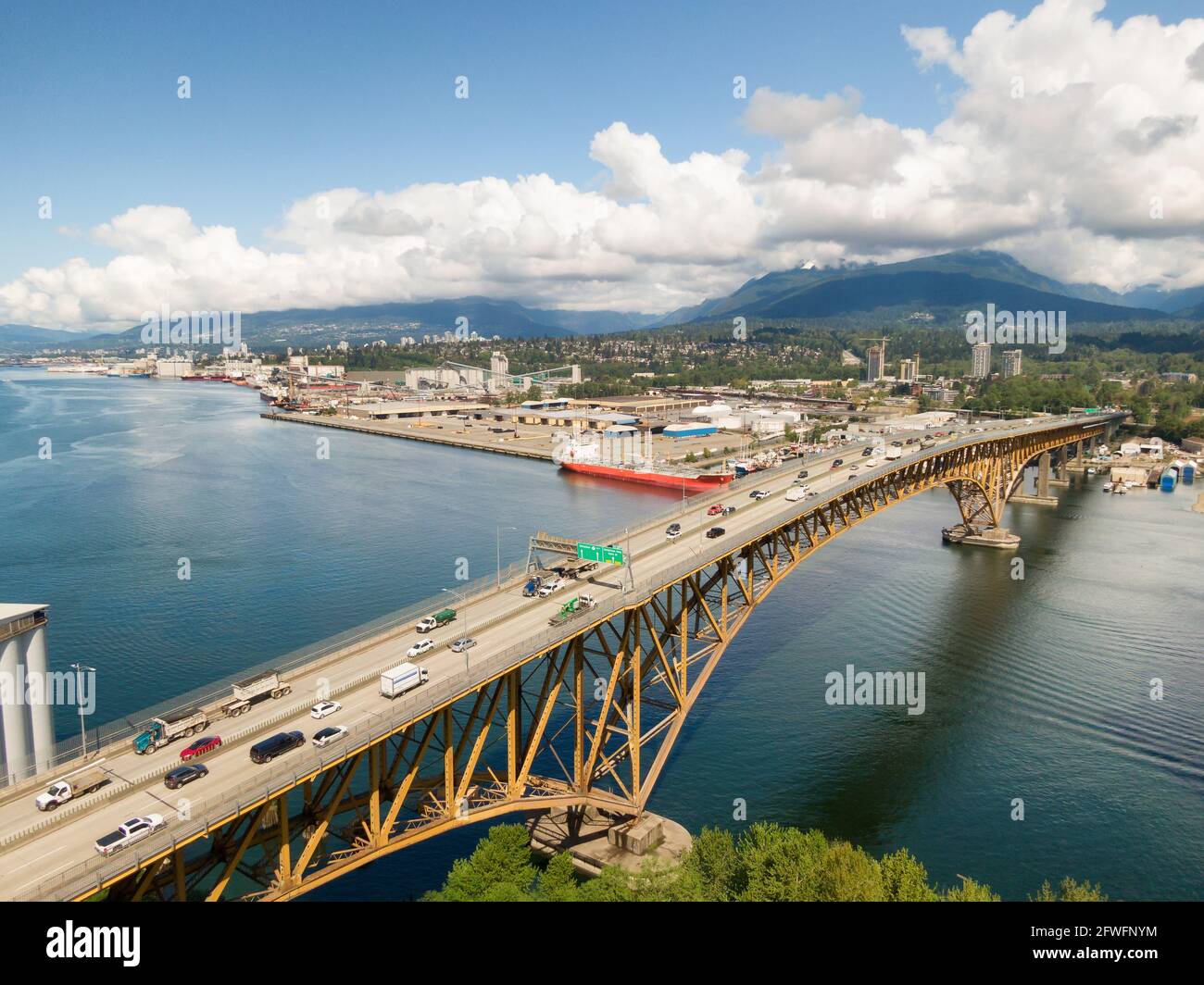 Industrial Site and Second Narrows Bridge Stock Photo - Alamy