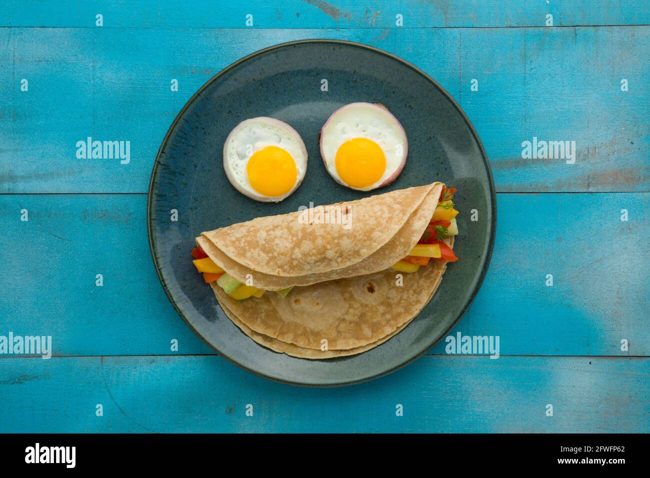 Smiley face food item chappati,healthy food made of wheat flour and it ...