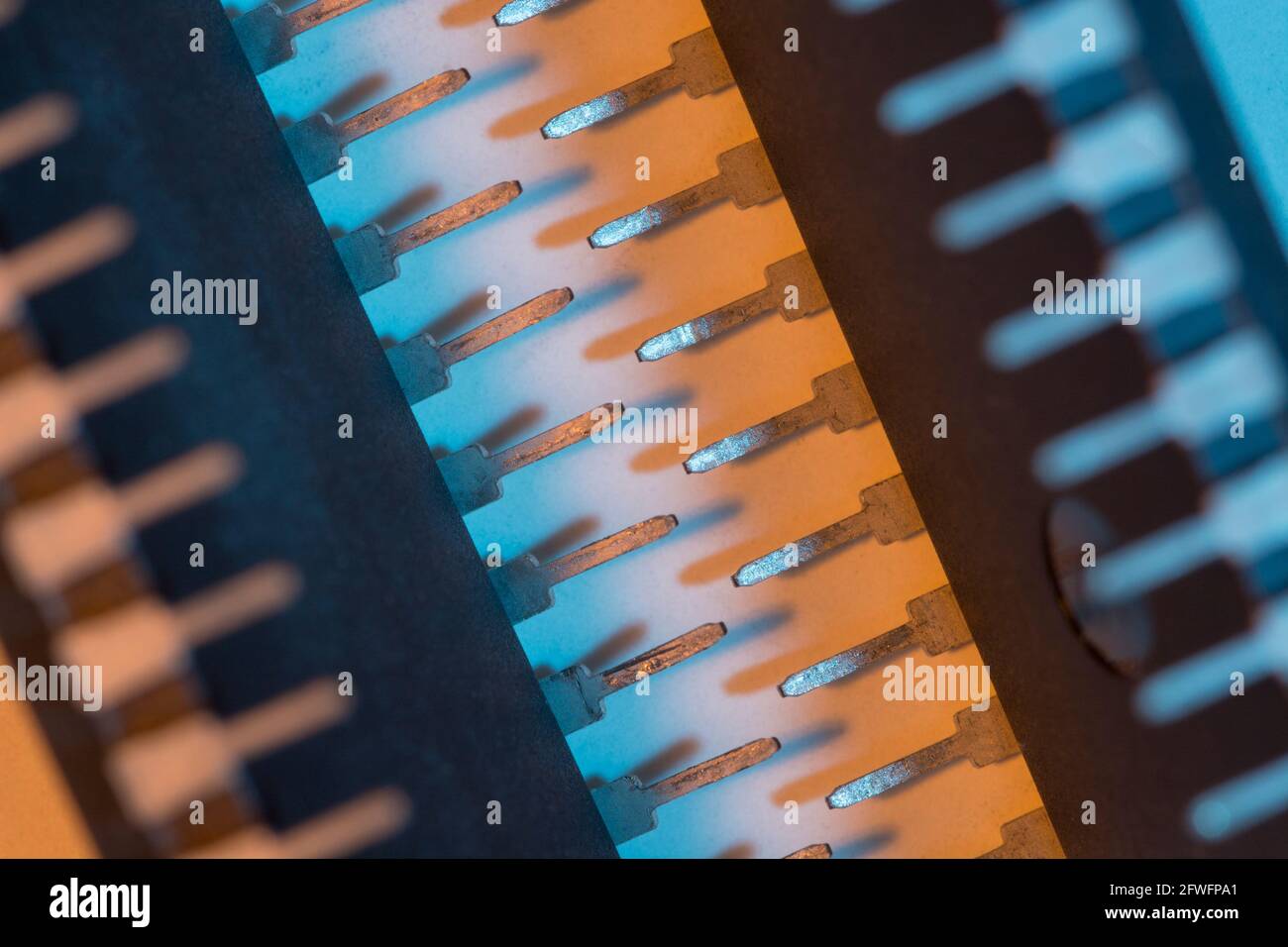 Semiconductor pinouts row hi-res stock photography and images - Alamy