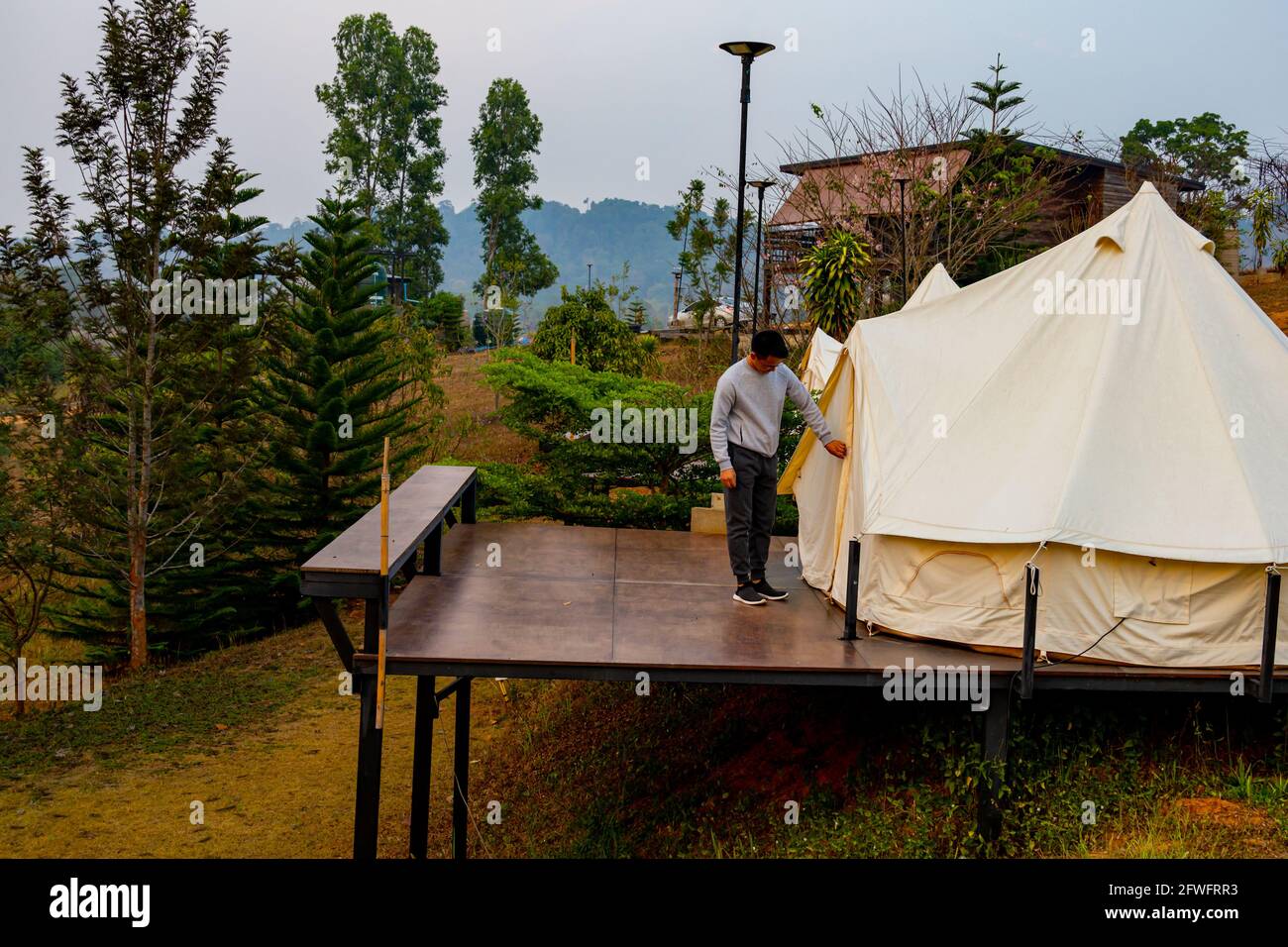 Home stay farm house type tourist destination in Thailand Stock Photo ...