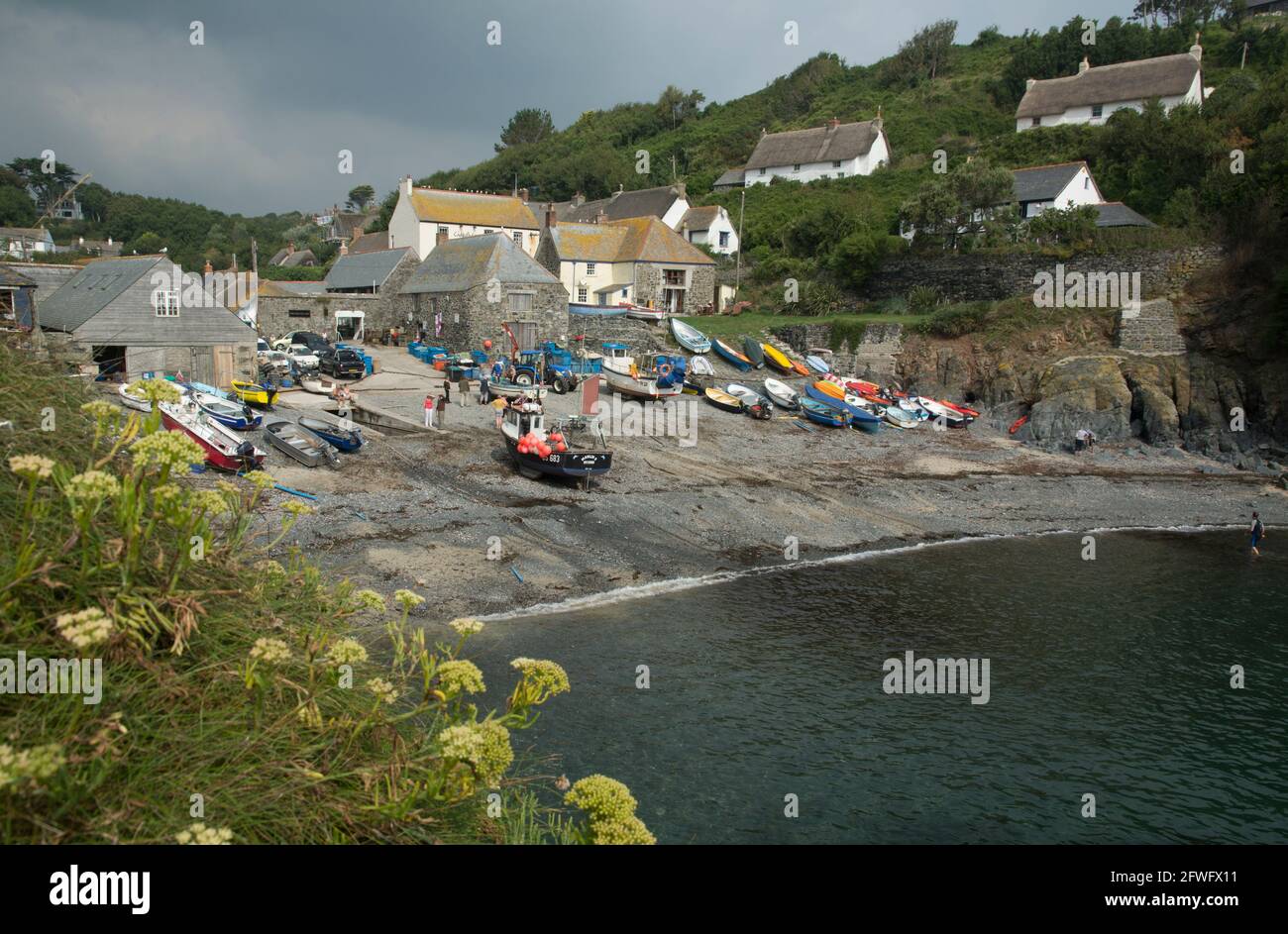 Cadgwith fishing boat hi-res stock photography and images - Alamy