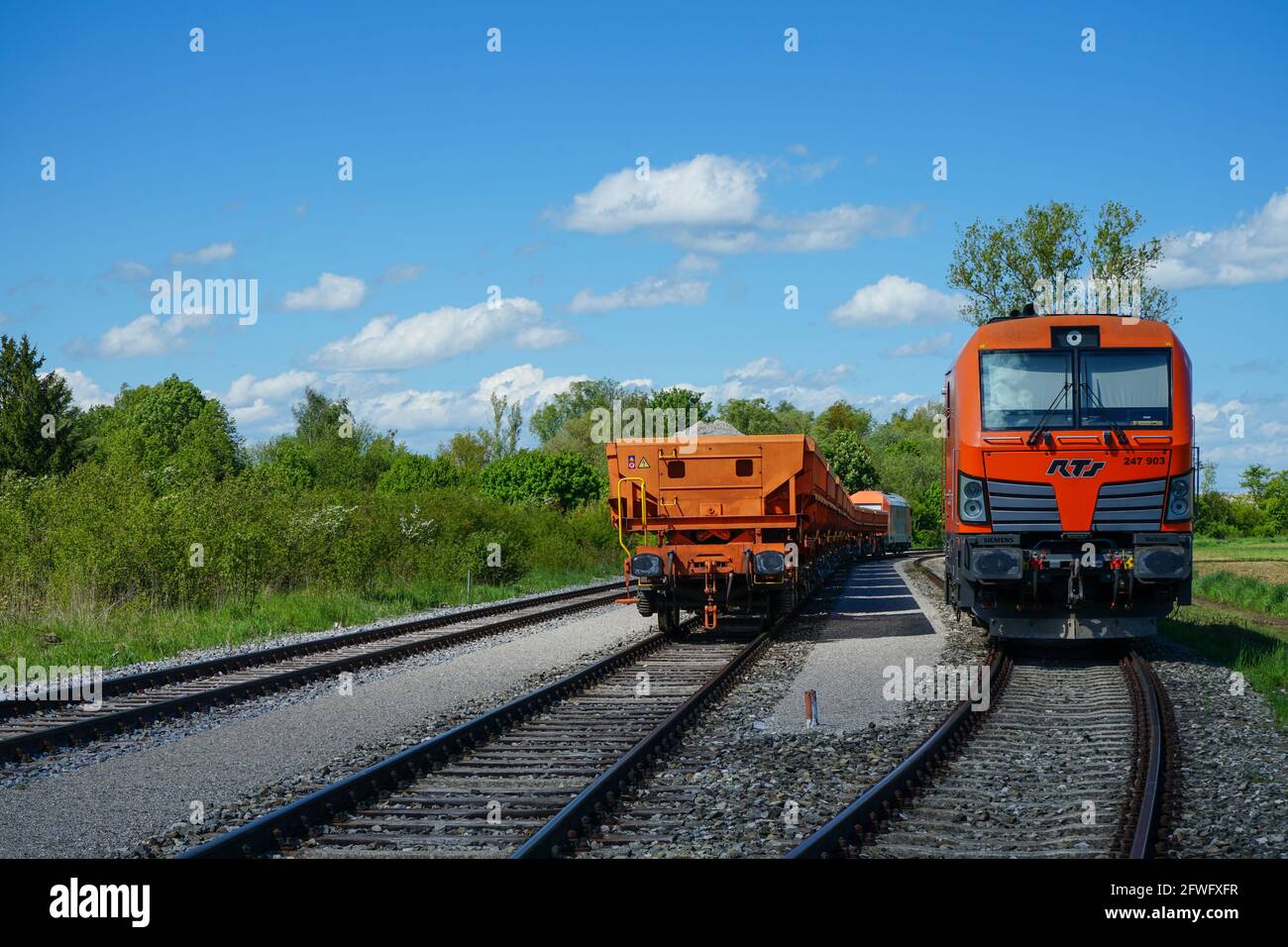 German railways freight wagons hi-res stock photography and images - Alamy