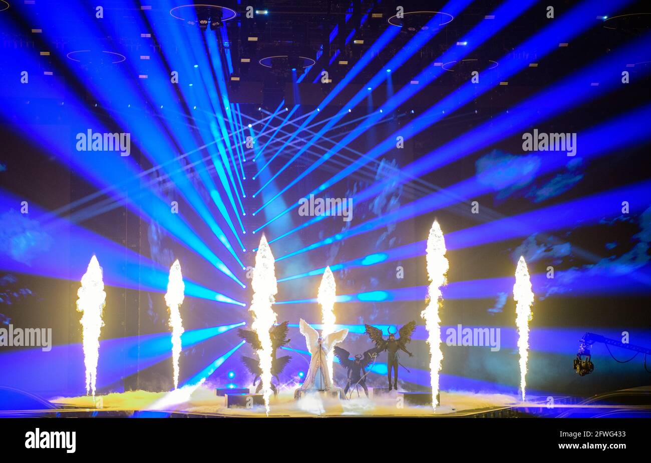 Rotterdam, Netherlands. 18th May, 2021. Singer Tix (Norway) performs ...
