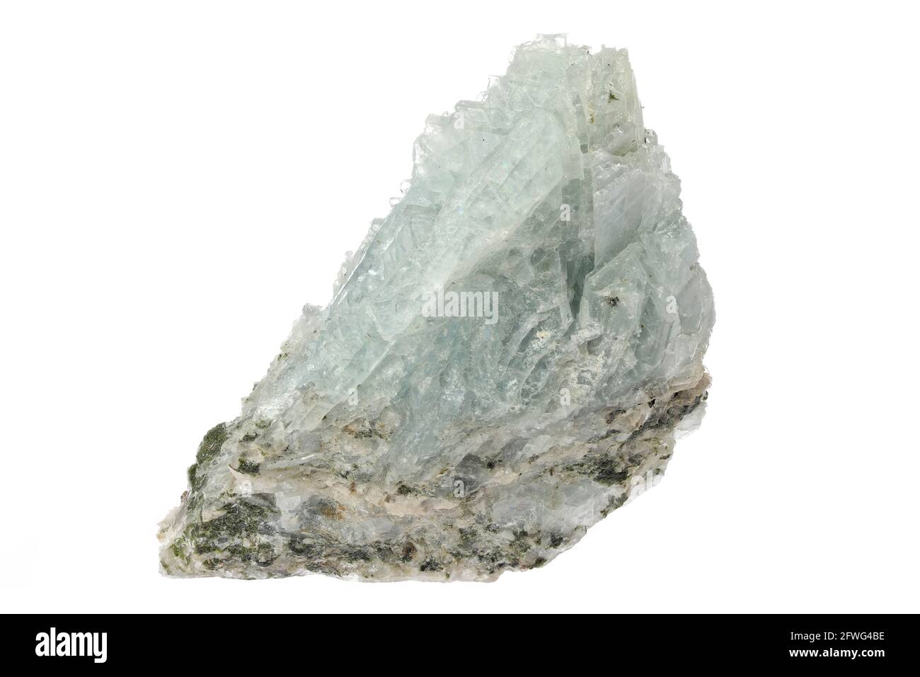 albite from Norway isolated on white background Stock Photo - Alamy