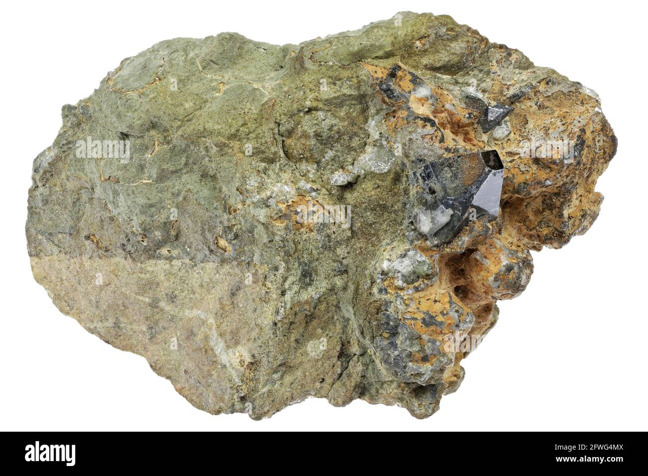 anatase from Pakistan isolated on white background Stock Photo - Alamy