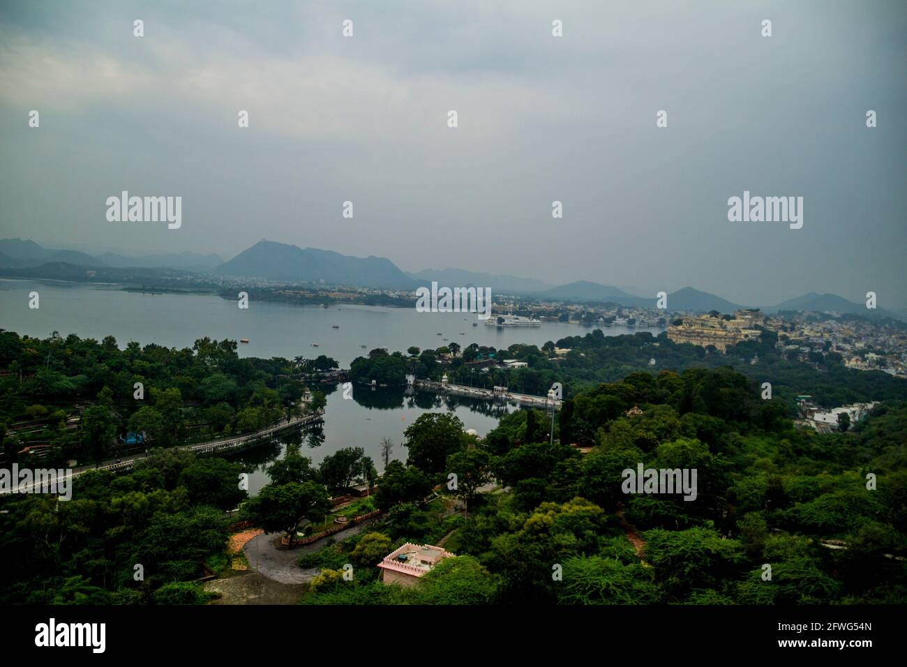Aerial views of Udaipur, Rajasthan Stock Photo - Alamy