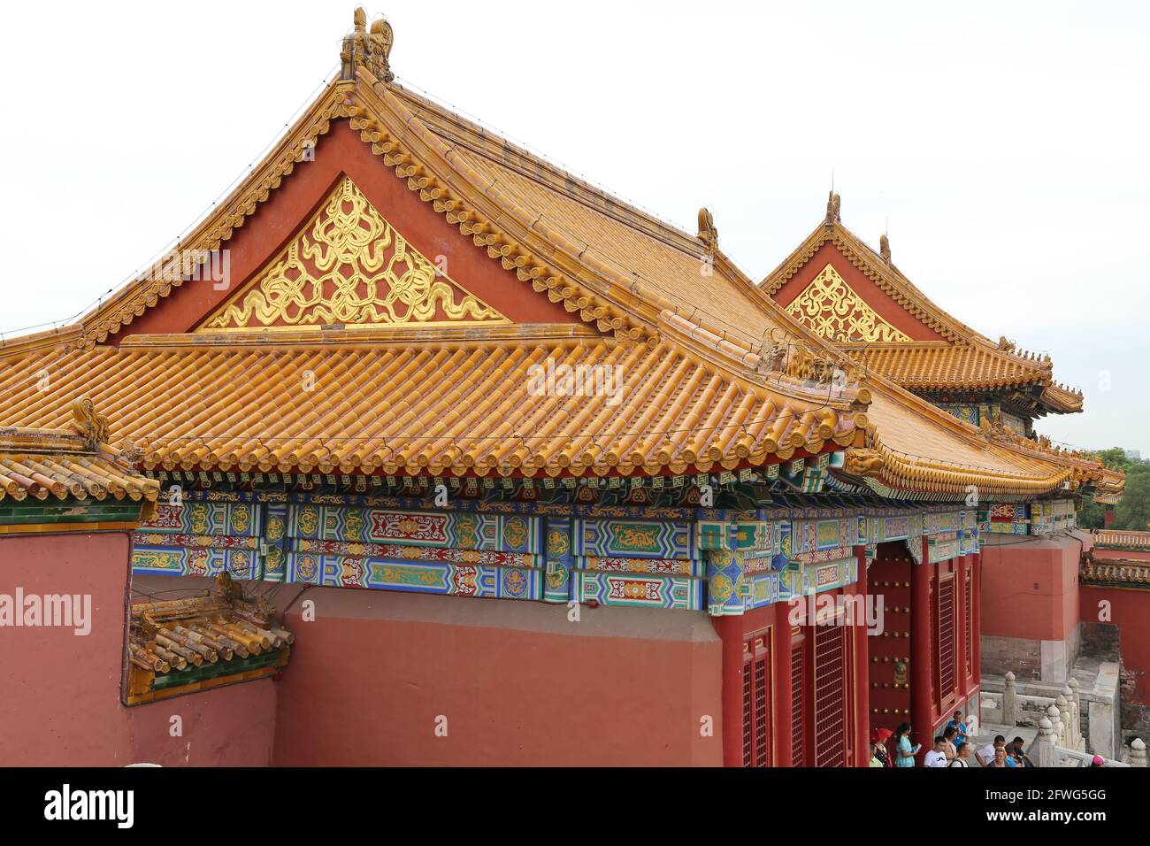 Intricate Roof Designs at The Gate of Heavenly Purity in the Forbidden ...