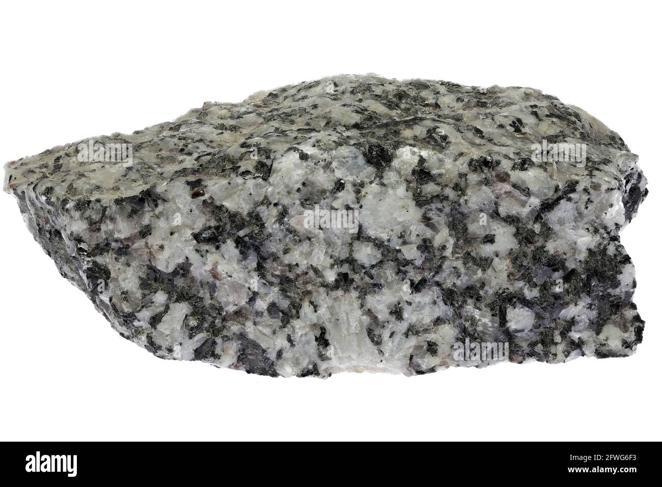 granite from Hauzenberg, Germany isolated on white background Stock ...