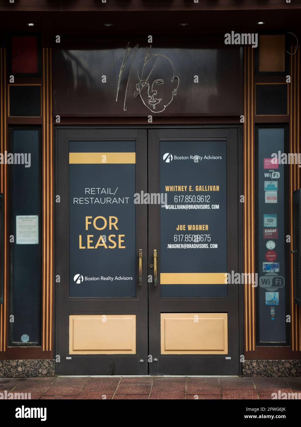 The Boylston street view of the former Max Brenner Boston café, Max ...