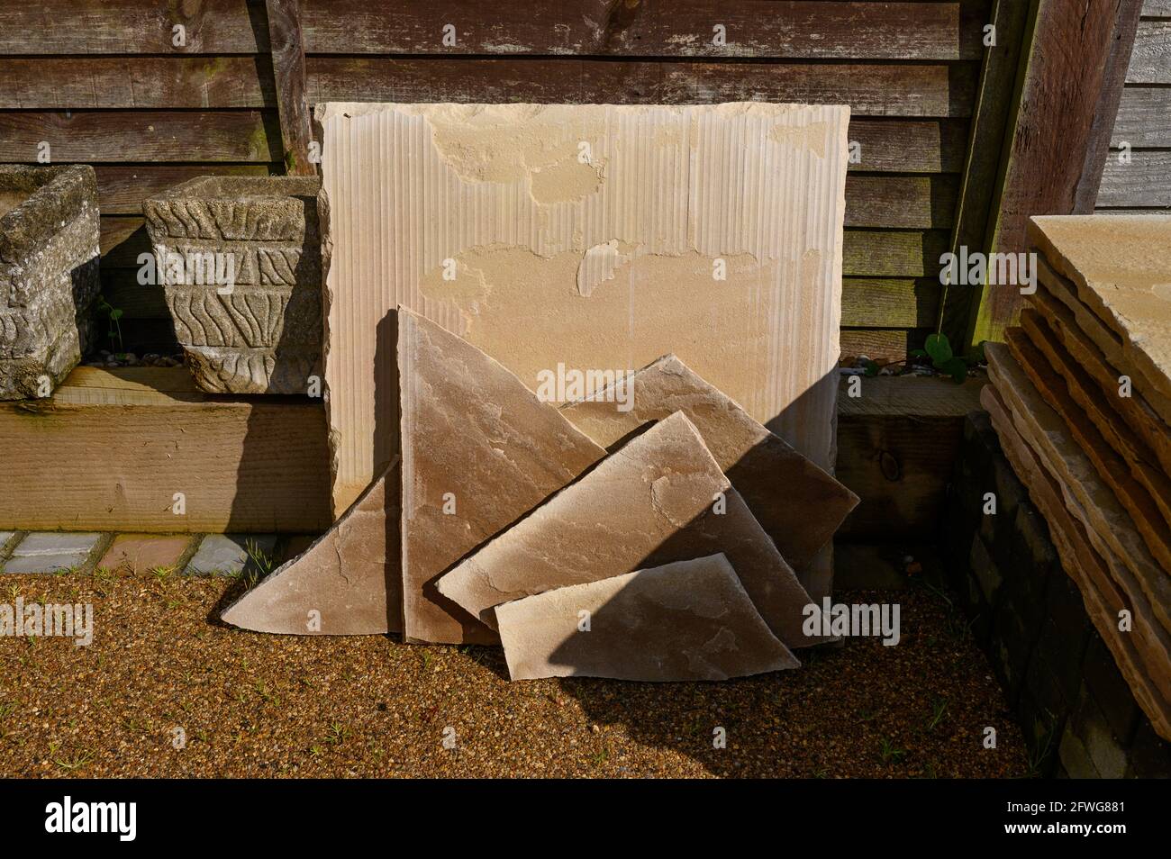 Broken Paving Slabs High Resolution Stock Photography and Images - Alamy