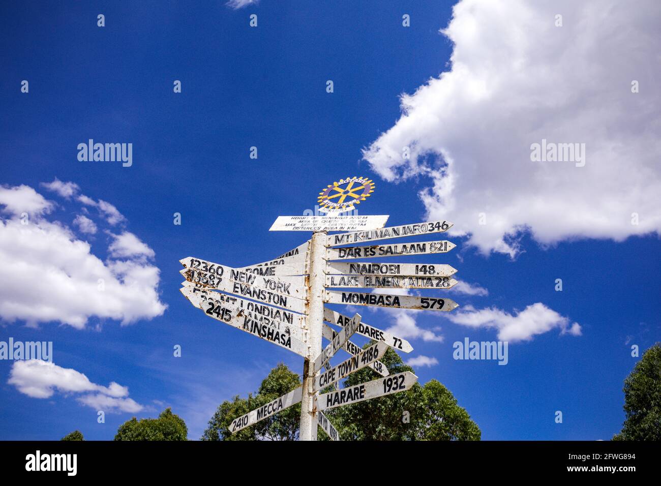 Menengai Crater View Point Nakuru City County Kenya Stock Photo - Alamy
