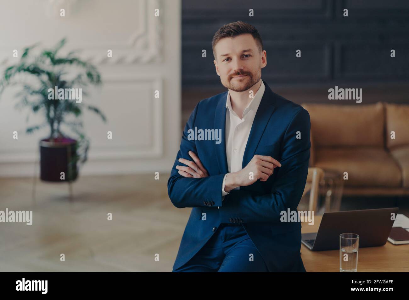 Modern office productive businessman hi-res stock photography and ...