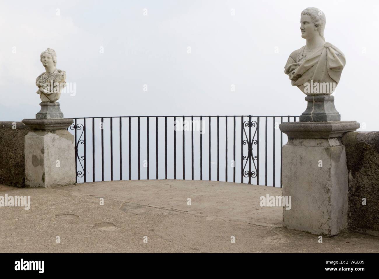 Terrace of Infinity At Villa Cimbrone Ravello Italy Stock Photo - Alamy