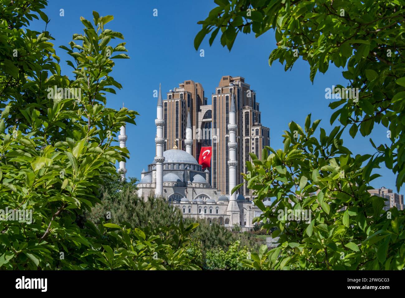 The Atasehir Mimar Sinan Mosque in Atasehir district of Istanbul ...