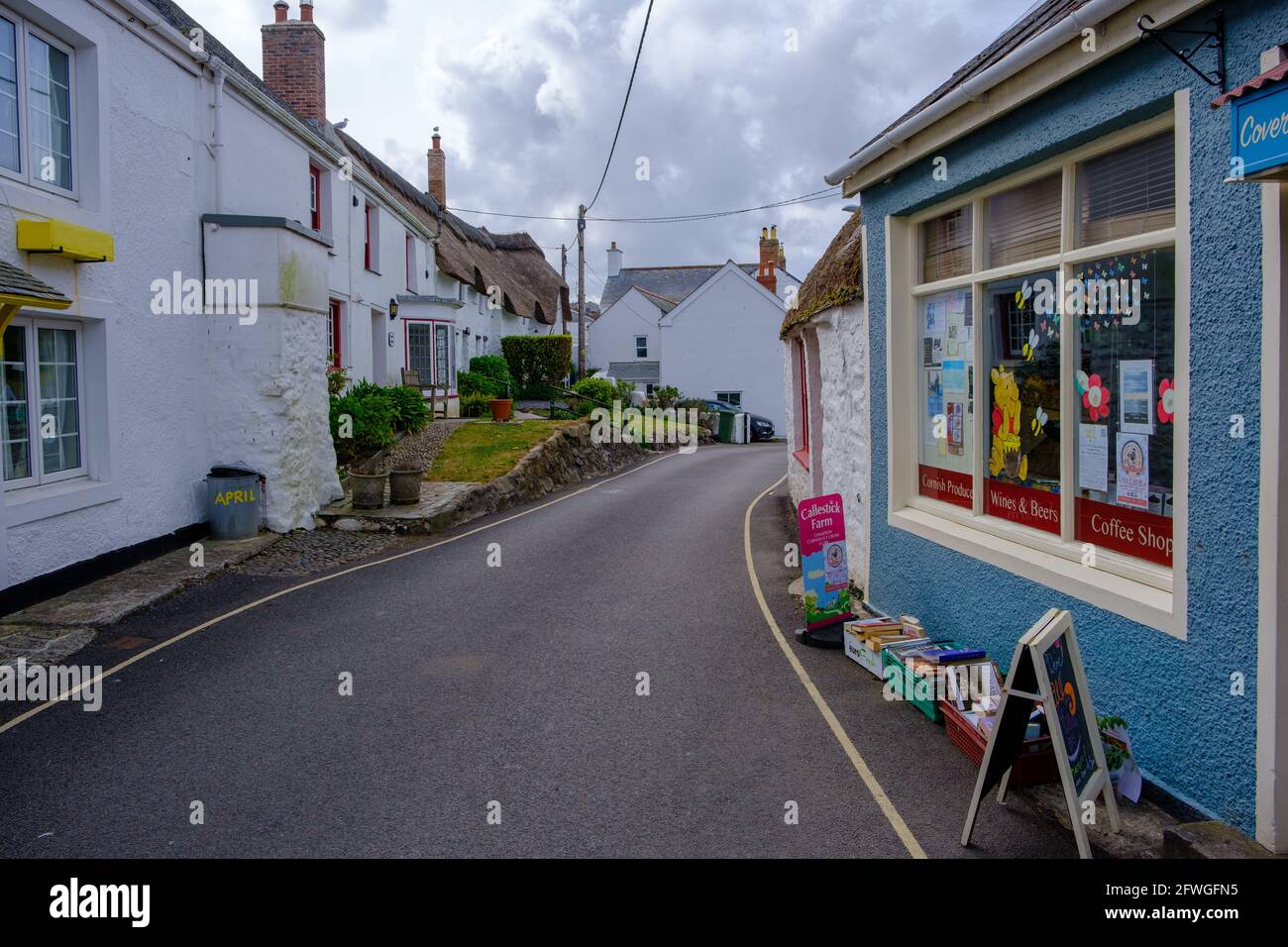 Coverack Harbour Street South West Coast Path Lizard Point Cornwall ...