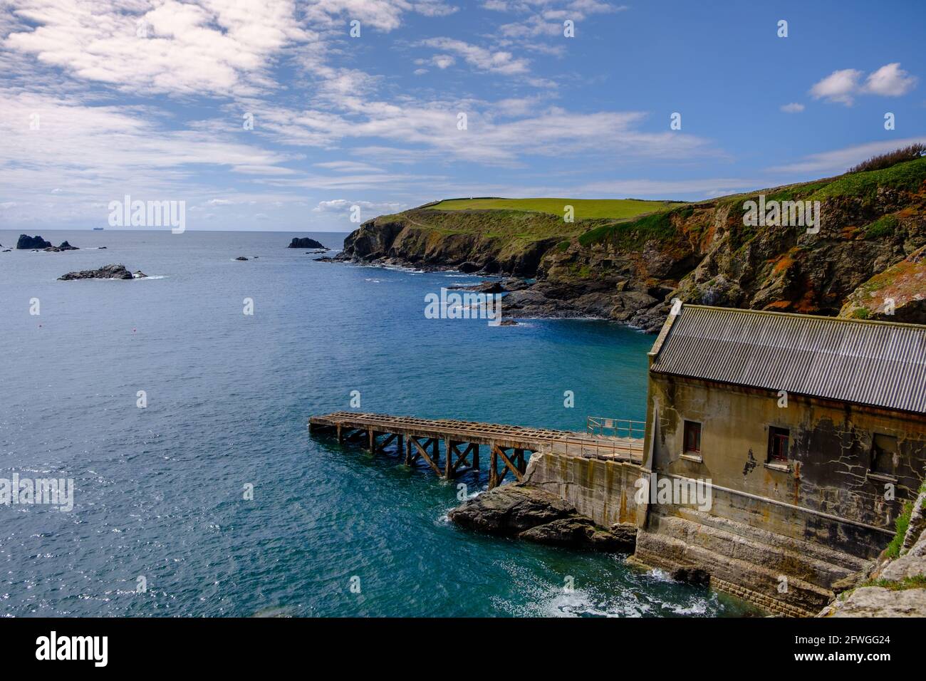 Old Lifeboat Station South West Coast Path Lizard Point Cornwall England Stock Photo - Alamy
