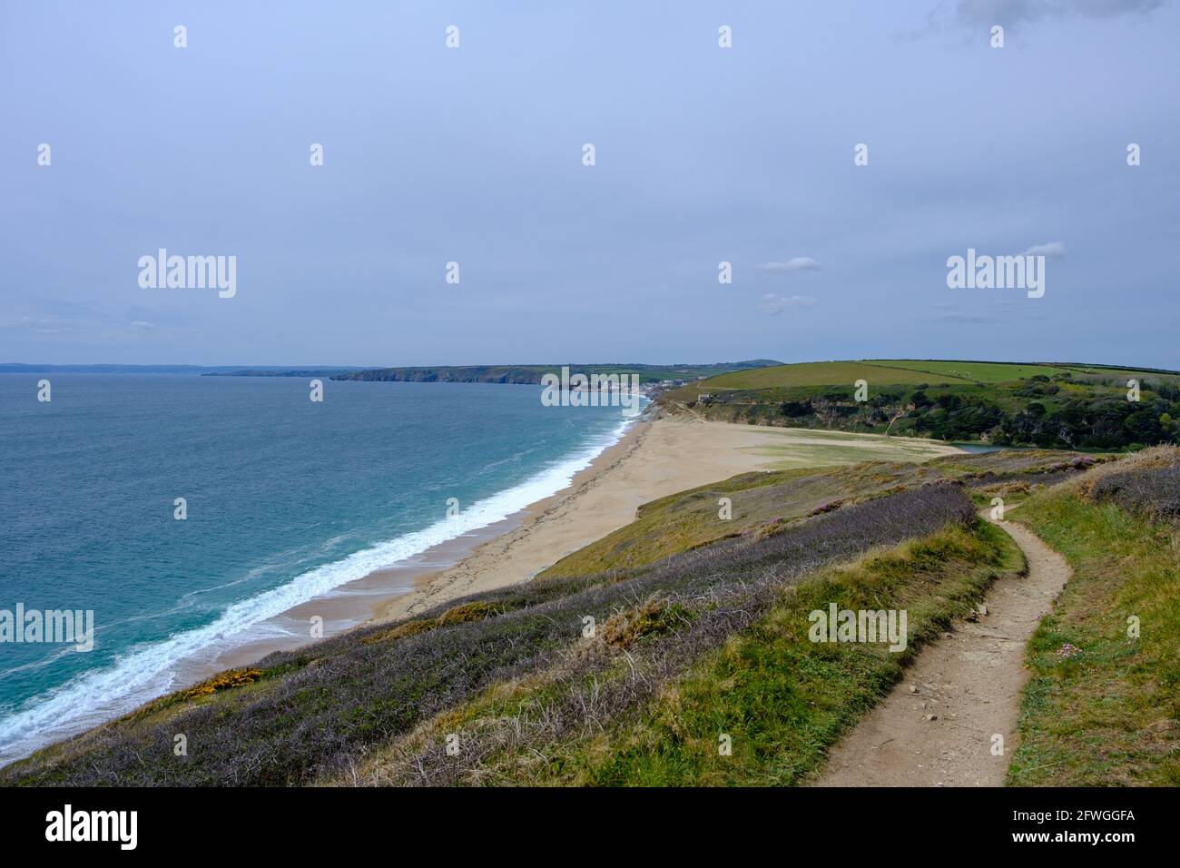 Loe Bar, Helston, Lokking Towrds Porthleven, South West Coast Path ...