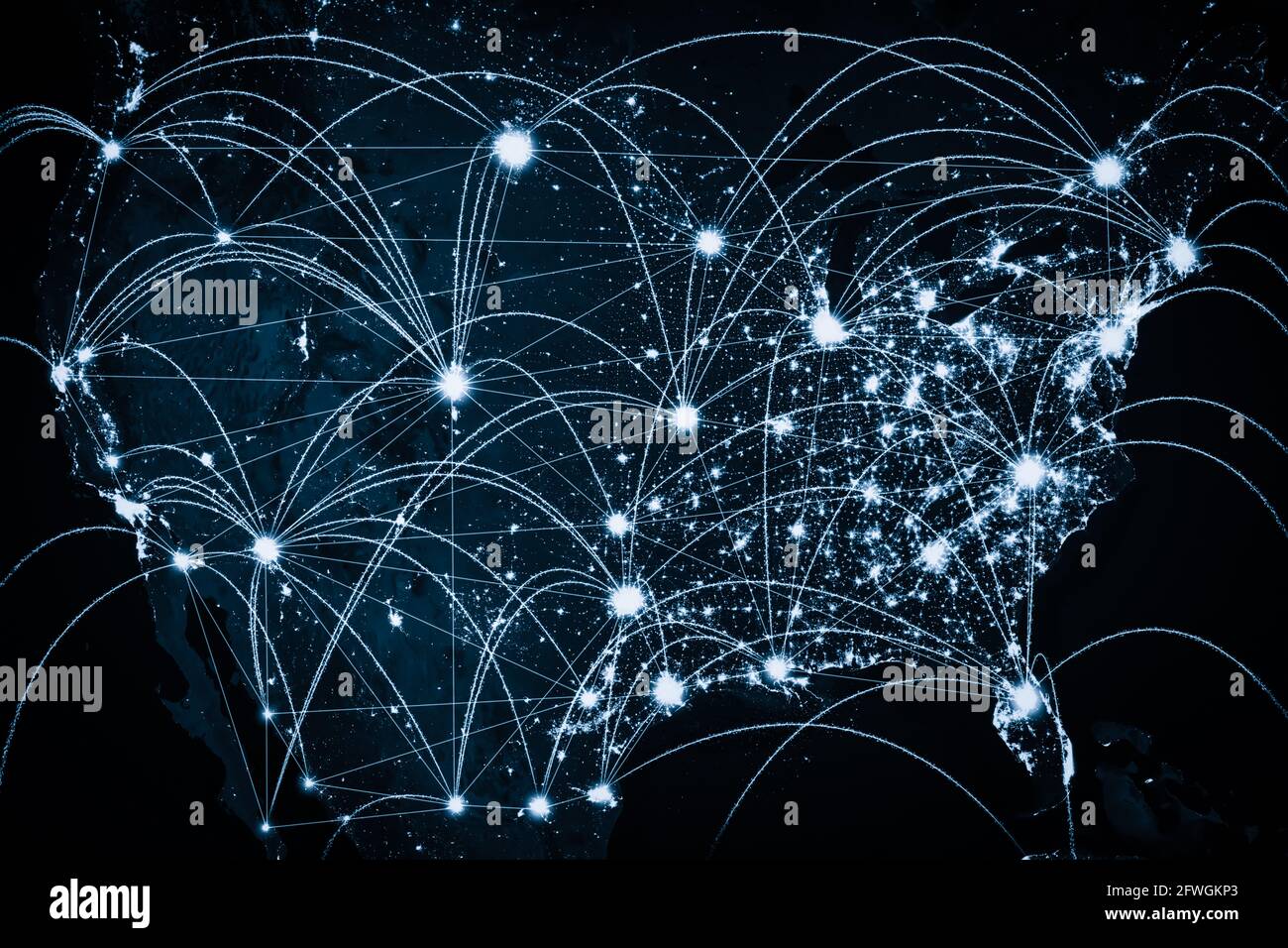 Usa traffic information route map hi-res stock photography and images ...