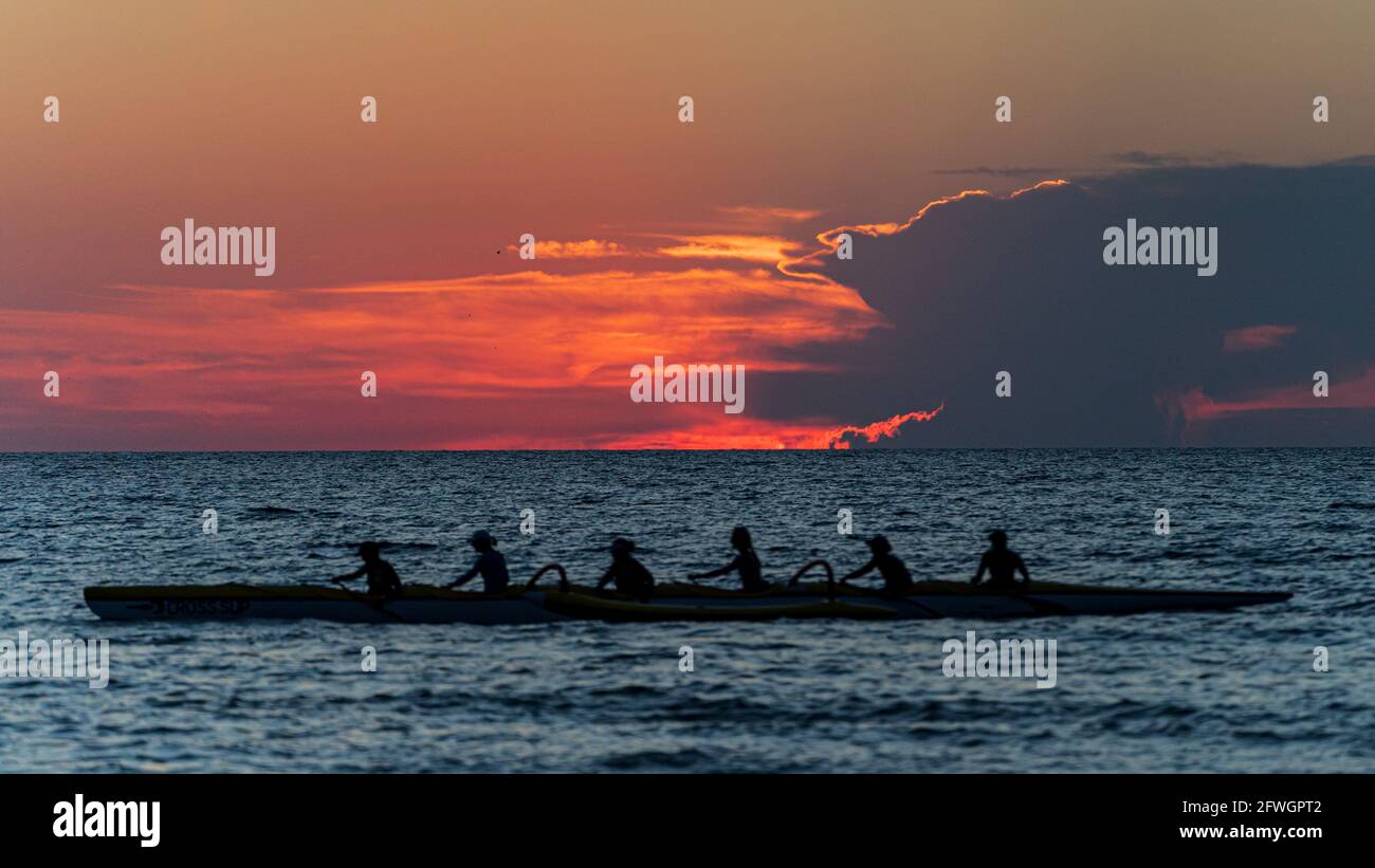 Crew Rowing Boat Silhouette