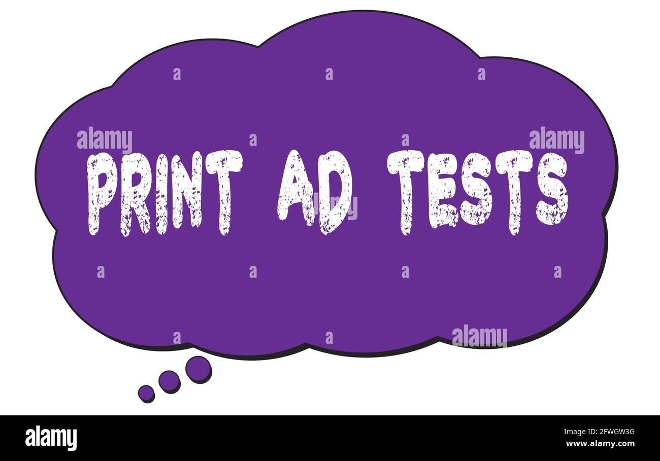 Print ad tests stamp hi-res stock photography and images - Alamy