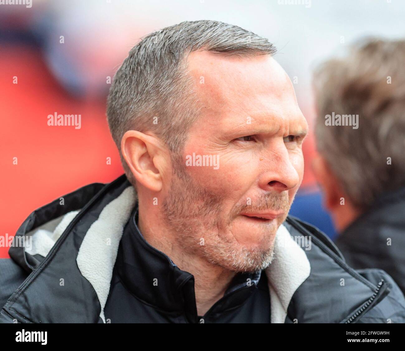 Michael Appleton, Manager of Lincoln City, before the game Stock Photo ...