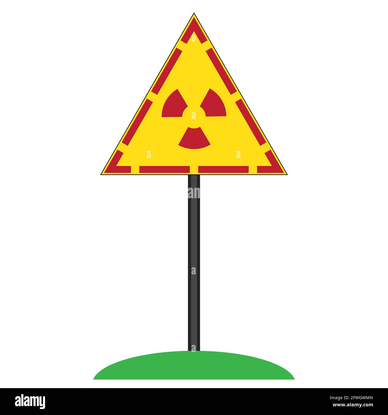 Ionizing Radiation Sign. Radioactive Contamination Symbol. Warning ...