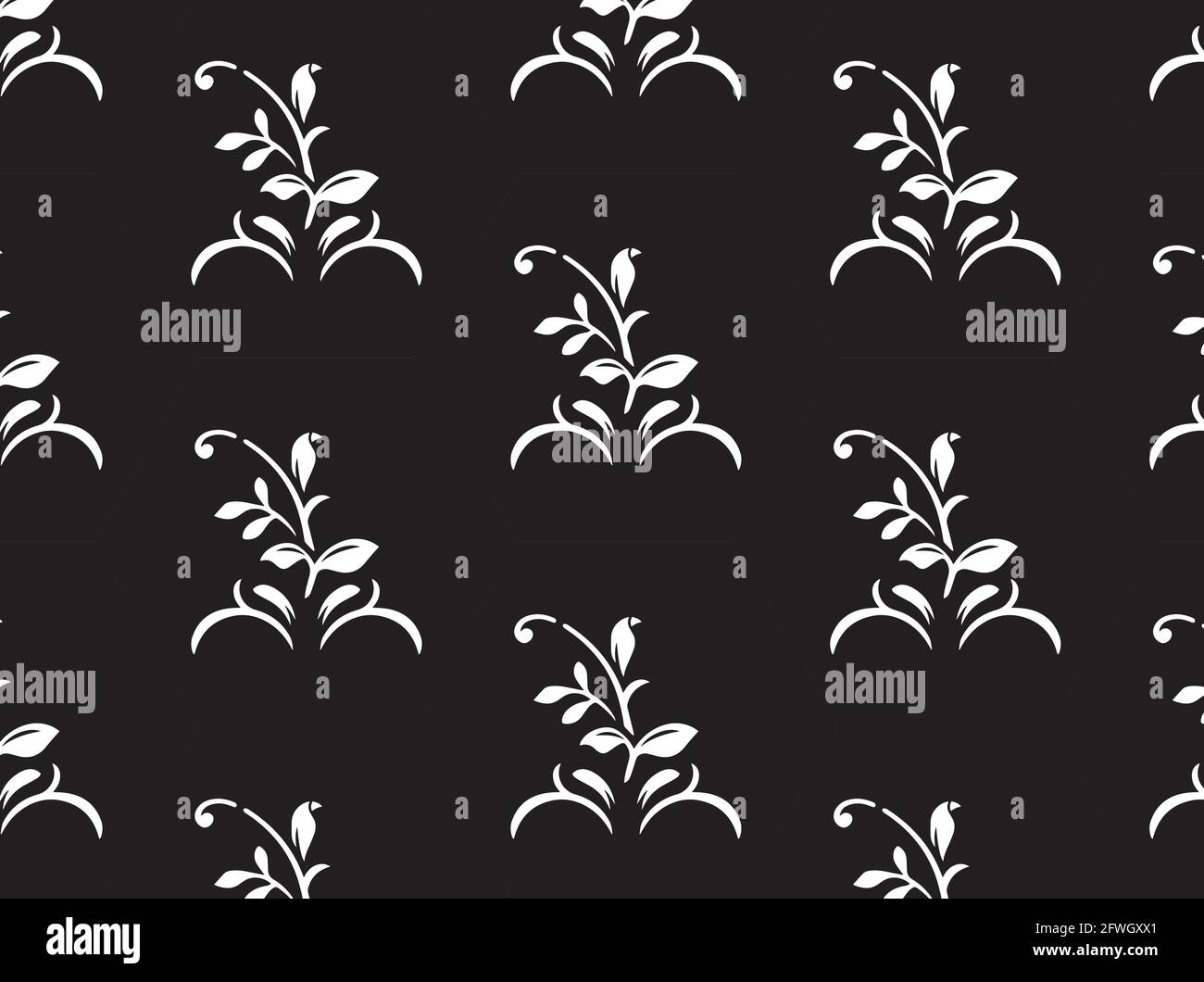 Hand drawn abstract ditsy flowers seamless pattern. Repeating floral ...