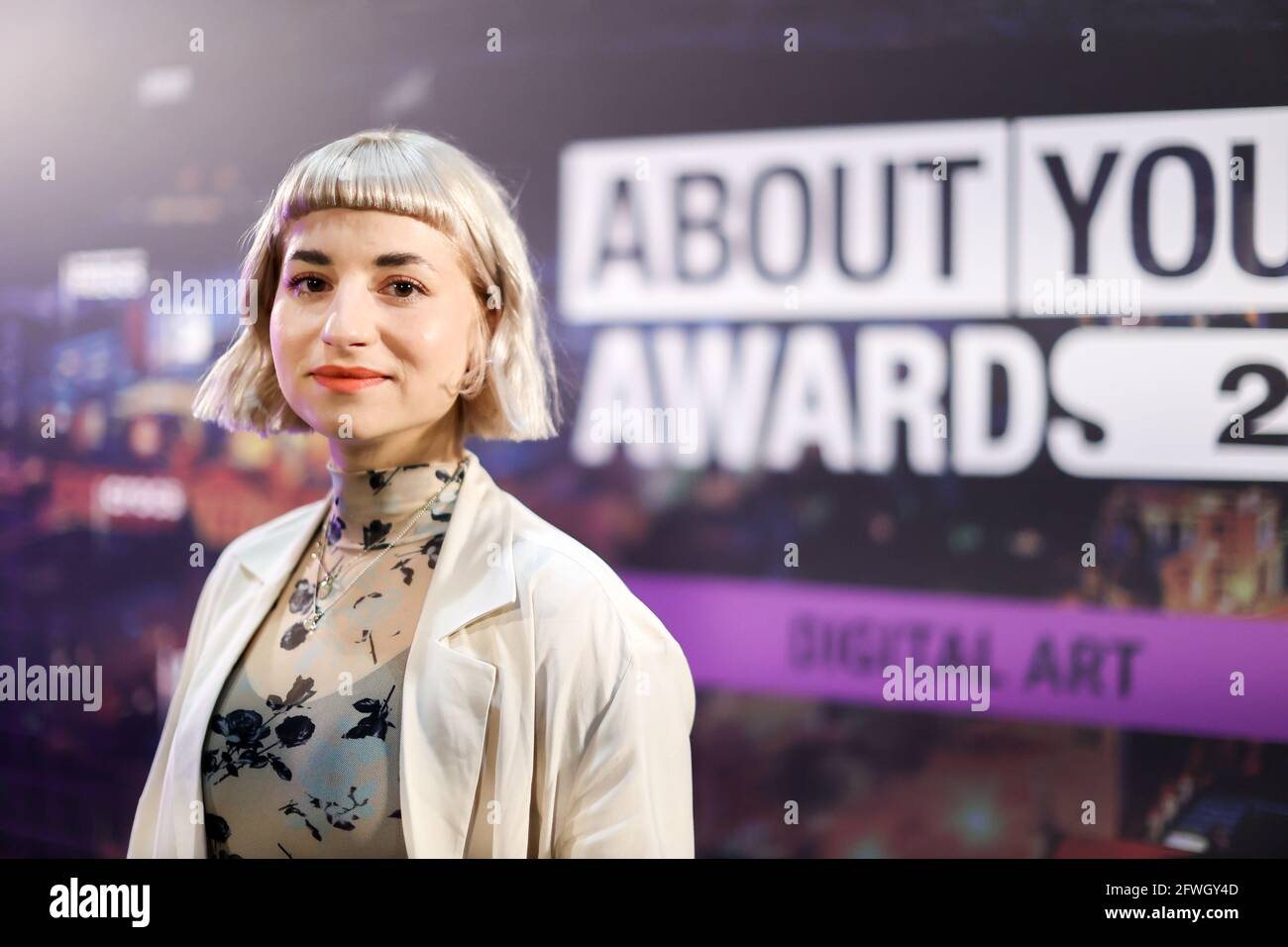 Leipzig, Germany. 20th May, 2021. Illustrator Josephine Rais arrives at ...