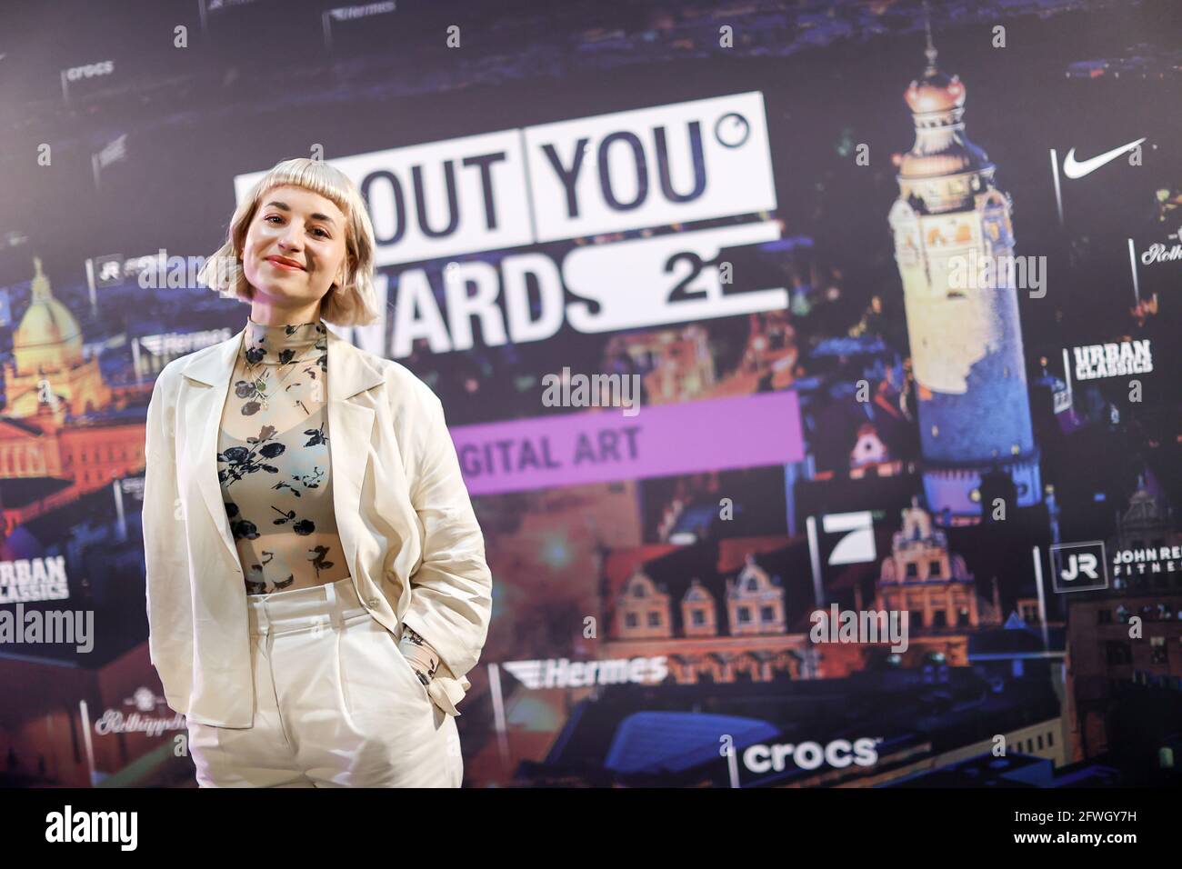 Leipzig, Germany. 20th May, 2021. Illustrator Josephine Rais arrives at ...