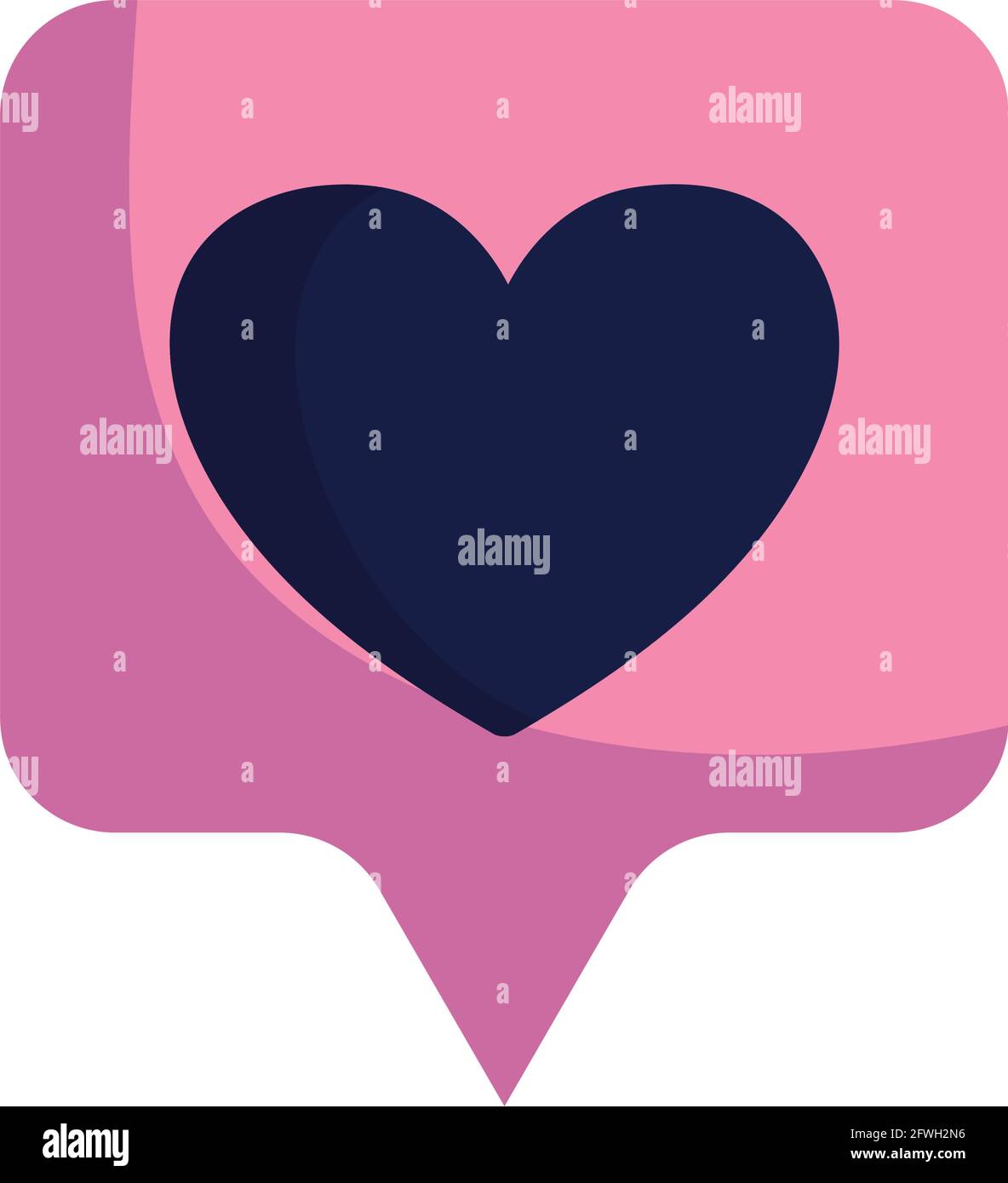 heart speech bubble Stock Vector Image & Art - Alamy