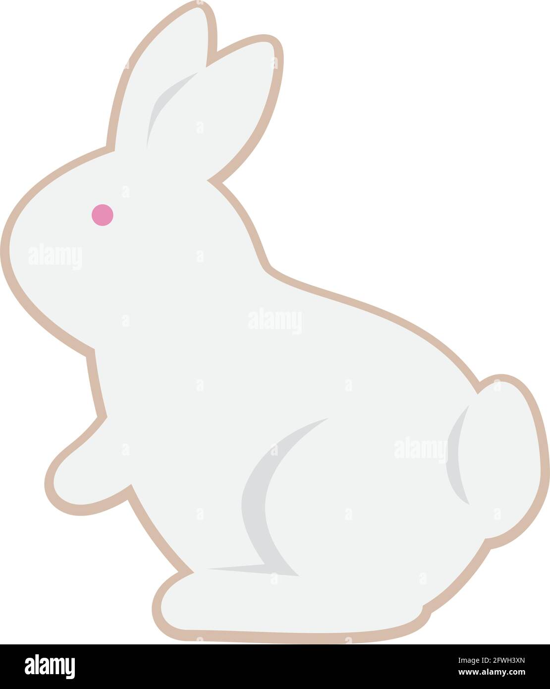 white rabbit cartoon Stock Vector Image & Art - Alamy