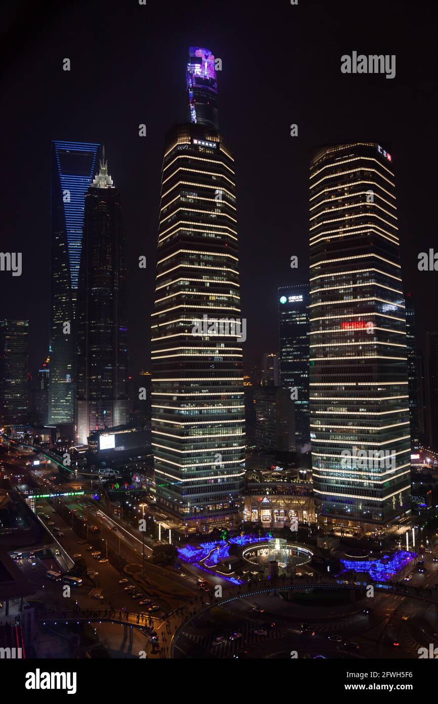 IFC mall and office towers in Pudong, Shanghai, PRC Stock Photo - Alamy
