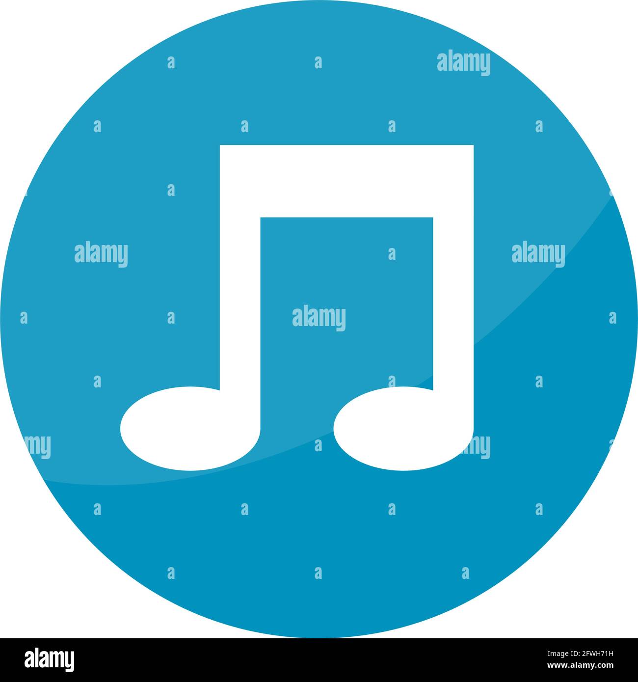 Music note icon Stock Vector Image & Art - Alamy