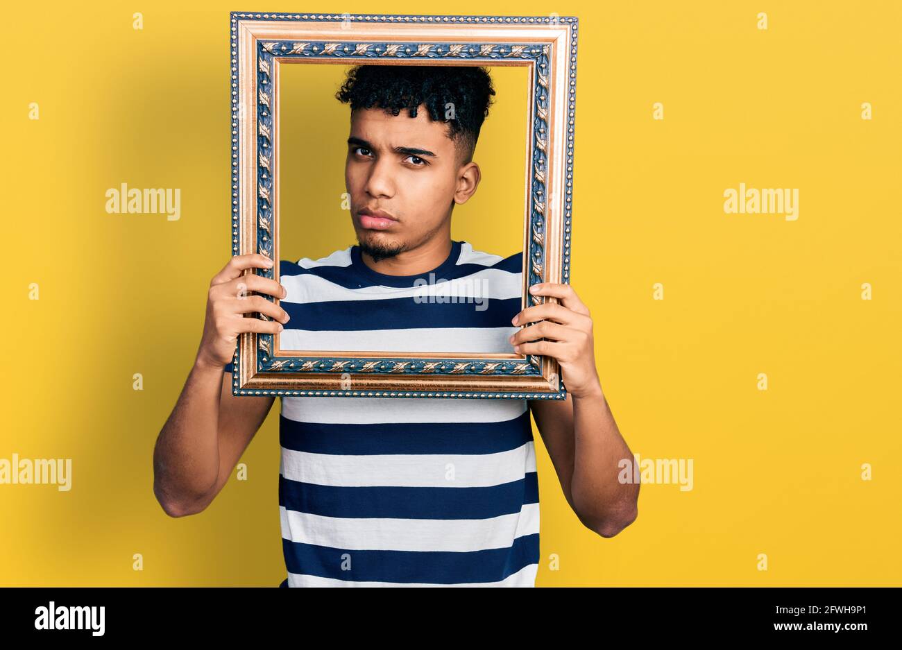 Man frame unhappy picture hi-res stock photography and images - Alamy
