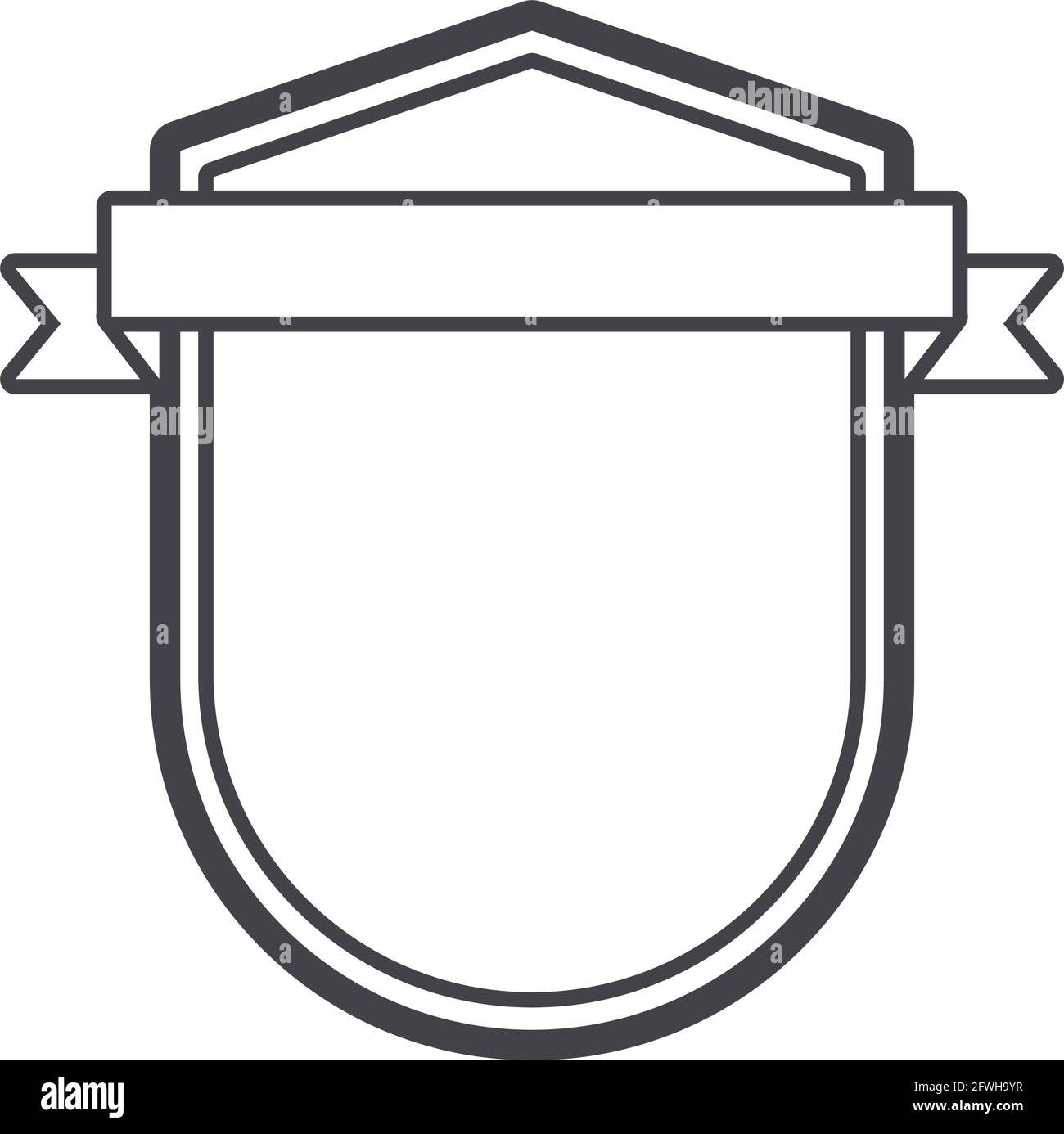 shield frame emblem Stock Vector Image & Art - Alamy