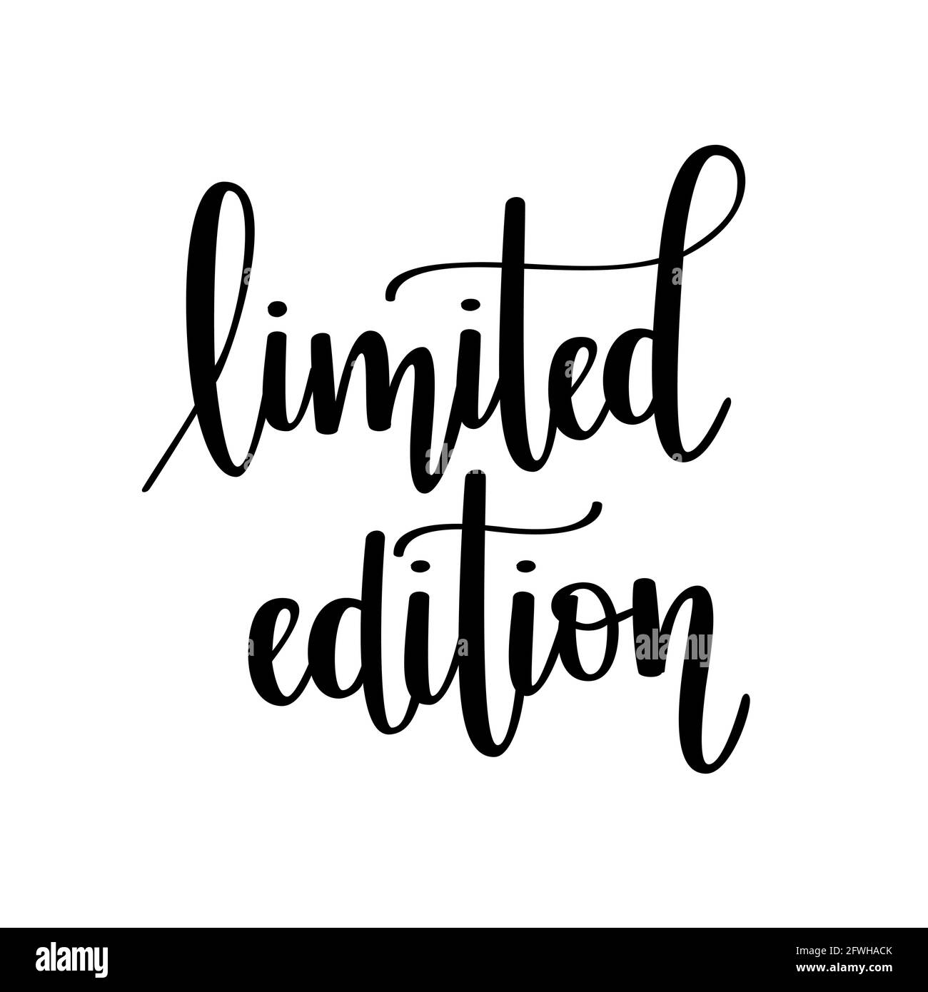 Limited edition vector lettering design Stock Vector Image & Art - Alamy