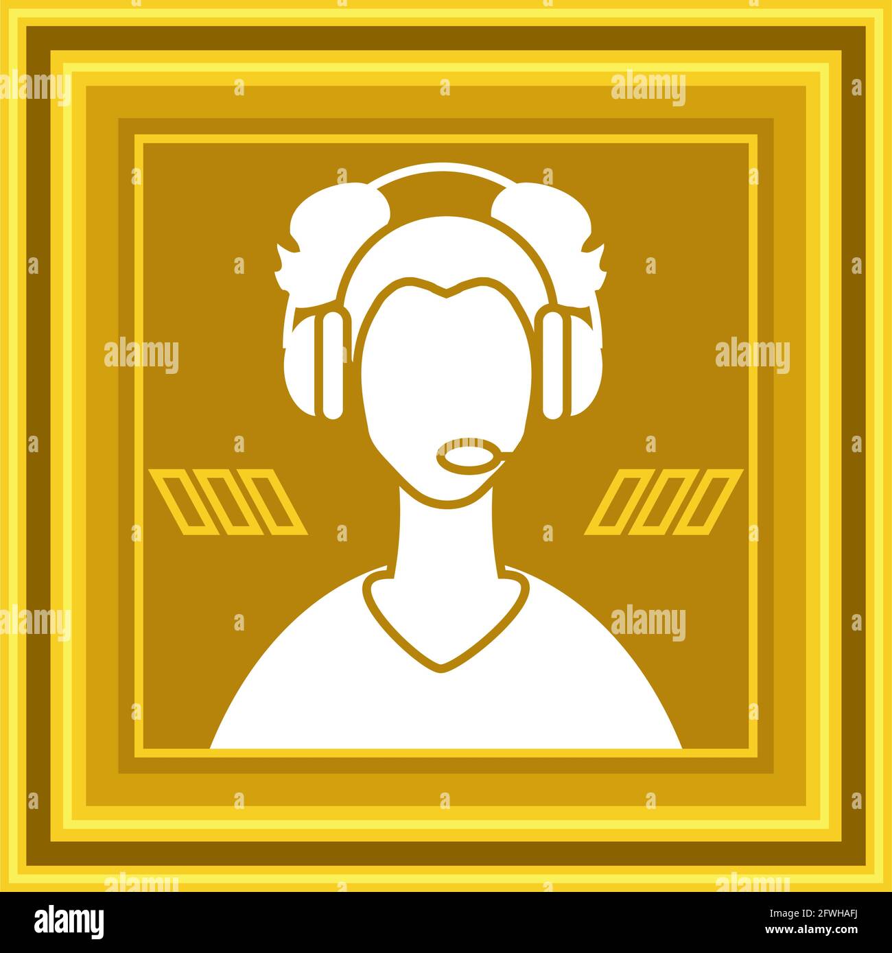 Avatar Headset Icon Stock Vector Images - Alamy