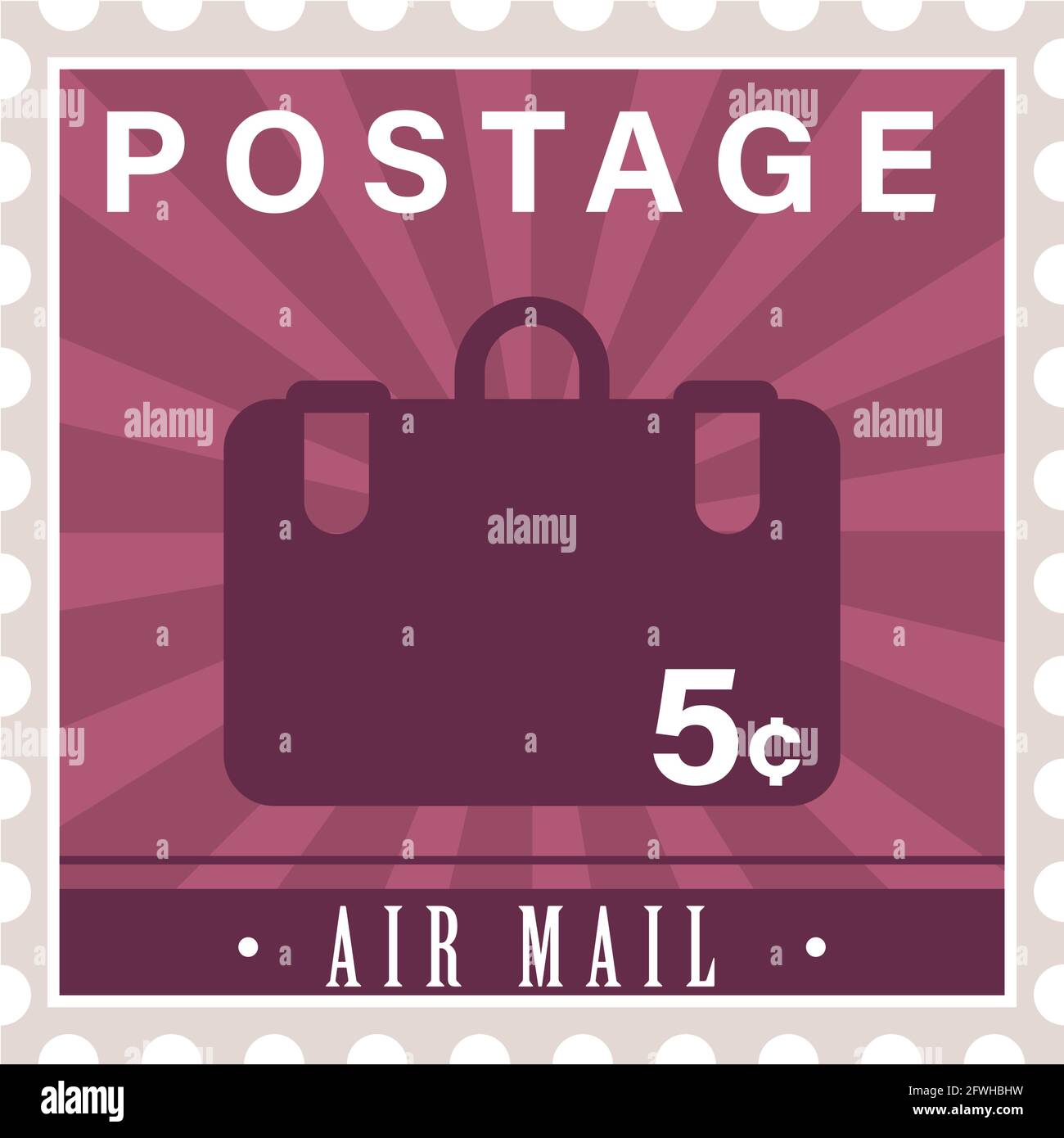Postage stamp 5 Stock Vector Images - Alamy