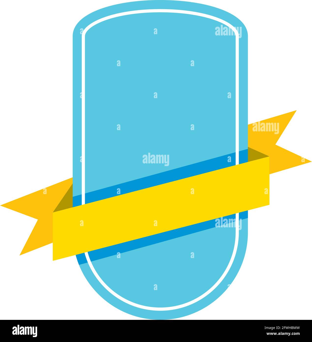 shield label ribbon Stock Vector Image & Art - Alamy